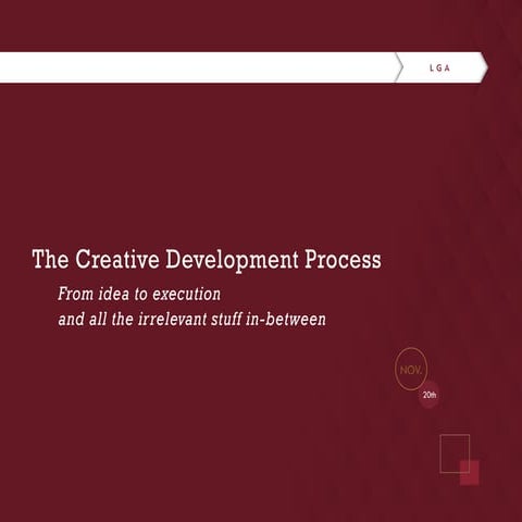 The Creative Development Process: From Idea to Execution | PPT