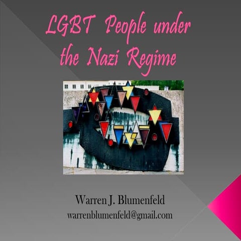 LGBT People under the Nazi Regime | PDF
