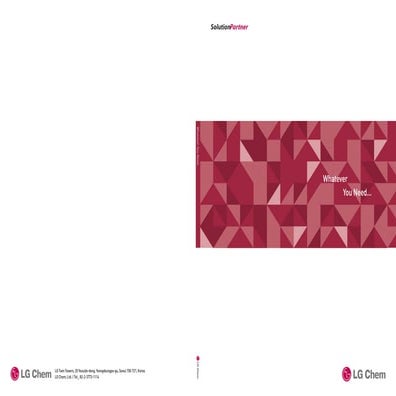 LG CHEM Brochure 2011 | PDF