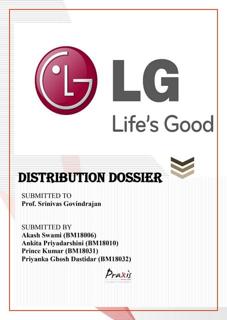 sales and distribution of LG electronocs | PPTX | Manufacturing ...