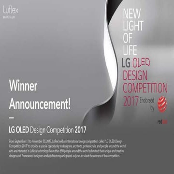 LG OLED Design Competition 2017 Winner Announcement! | PPTX