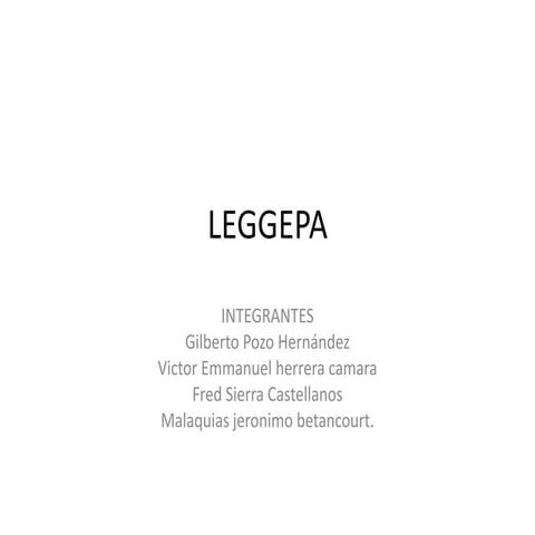 Ley general del equilibrio ecológico y protección al ambiente LGEEPA | PDF