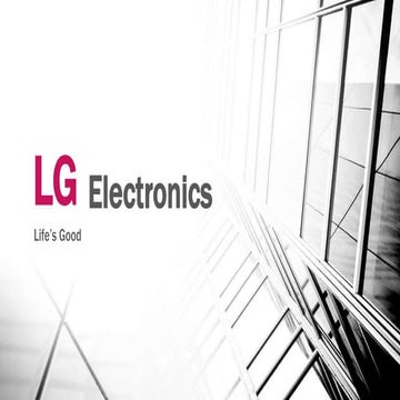 Lg electronics 1 | PPTX