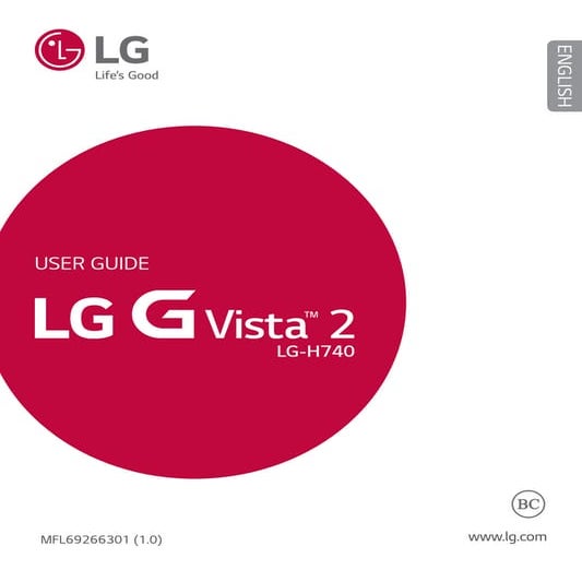 LG G Vista 2 Manual / User Guide | PDF