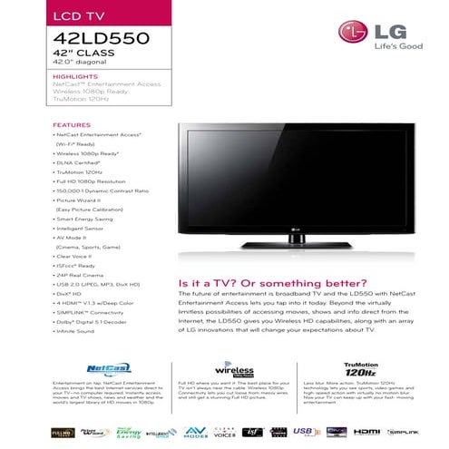 Lg he lcd_ss_42_ld550 | PDF