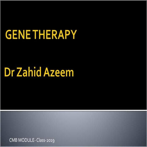 Lgis gene therapy | PPTX