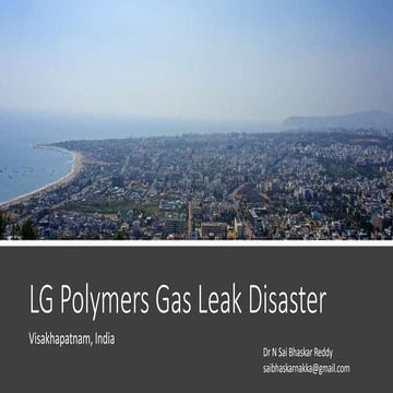 LG polymers gas leak disaster | PPTX