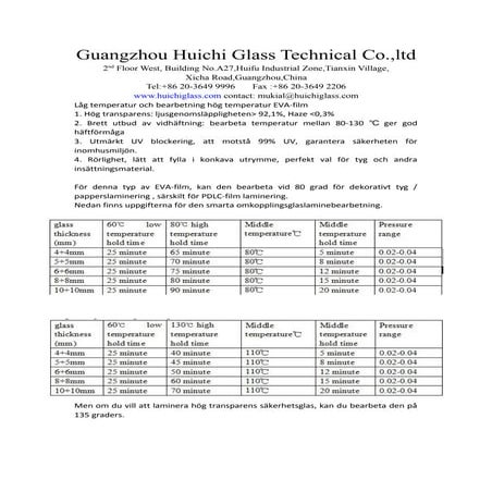 Låg temperatur och bearbetning hög temperatur eva film | DOC