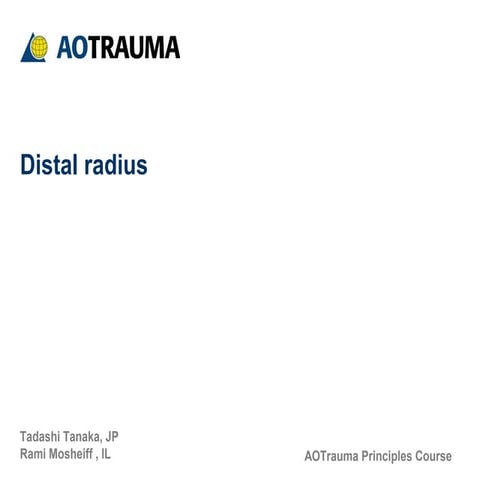Distal radius | PPT