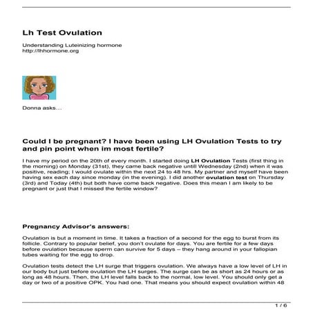 Ovulation Test Positive | PDF
