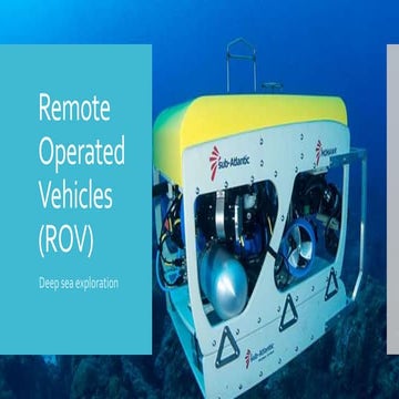 Remote operated vehicles (rov) | PPT
