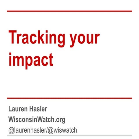 Nonprofit Best Practices: Tracking Your Impact | PPT | Search | Internet