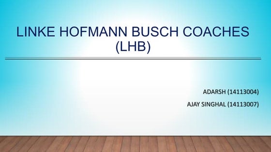 Inplant Training - Integral Coach Factory | PPTX