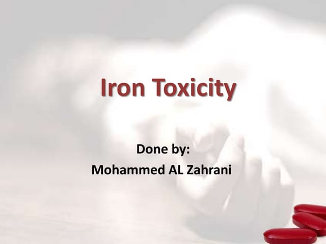 Iron Toxicity Pptx