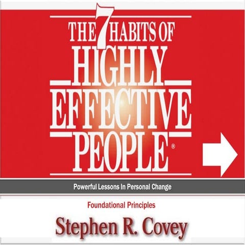 7 habits of highly effective people stephen covey foundational ...