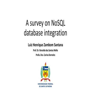 Survey on NoSQL integration | PPTX