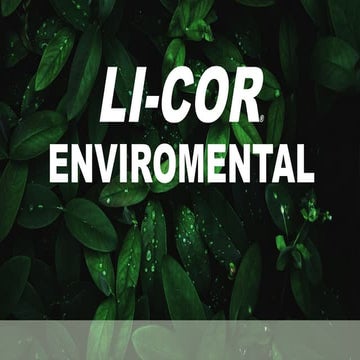 Advancing Plant Research with LI-COR products | PPTX