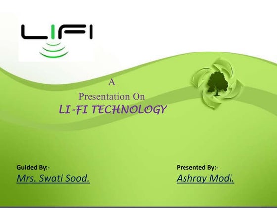 LI-FI Presentation | PPTX | Computer Networking | Computing