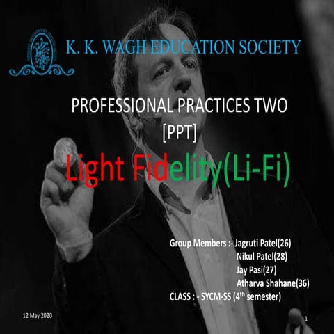 Li fi(light fidelity) | PPT