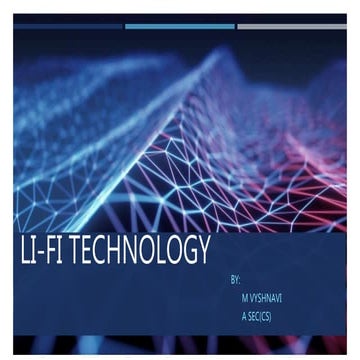Li fi technology | PPT