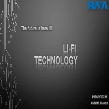 Li-fi technology presentation | PPT