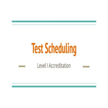 LIA - Test Scheduling | PPT