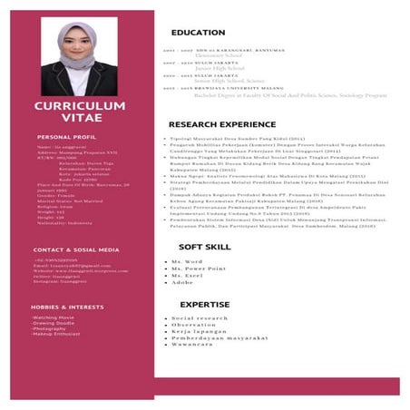 Lia anggraeni CV | PDF