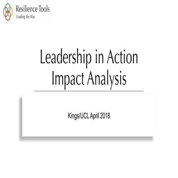 Impact of Leadership in Action Course Kings/UCL April 2018 | PDF