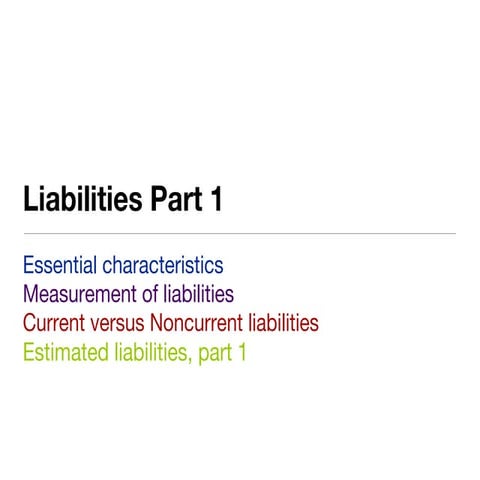Liabilities lec1 | PPT