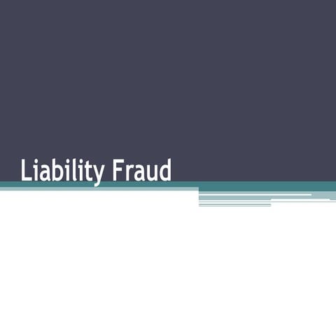 Liability fraud | PPTX