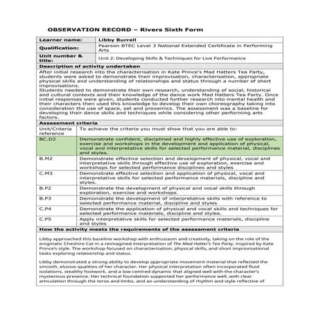 Libby Burrell - Observation Record - MHTP.docx
