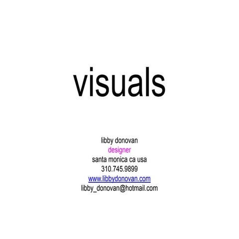 Libby Donovan Visuals 10 10 | PPTX