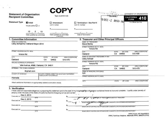 Pat McCullough FPPC Form 410 | PPT