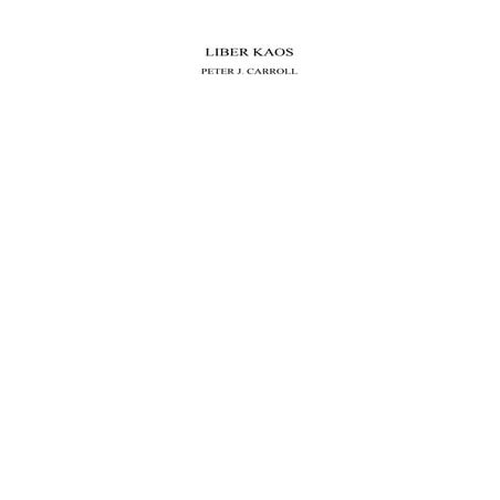 Liber Kaos | PDF