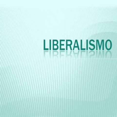 Liberalismo | PPTX