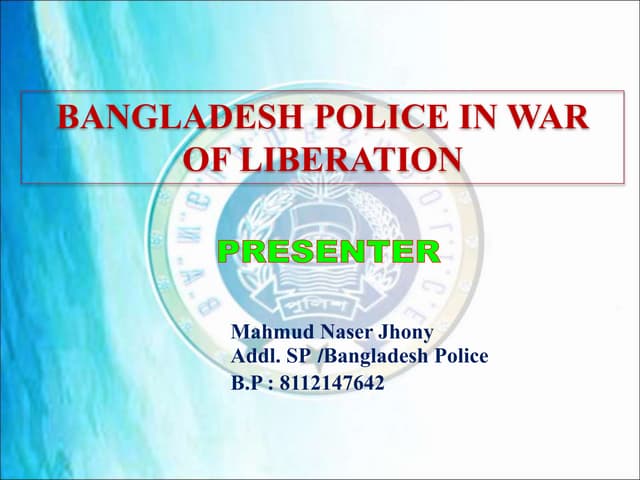 Bangladesh studies presentation on Liberation War 1971 | PPT