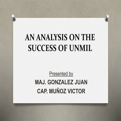 UNMIL United Nations Mission in Liberia | PPT
