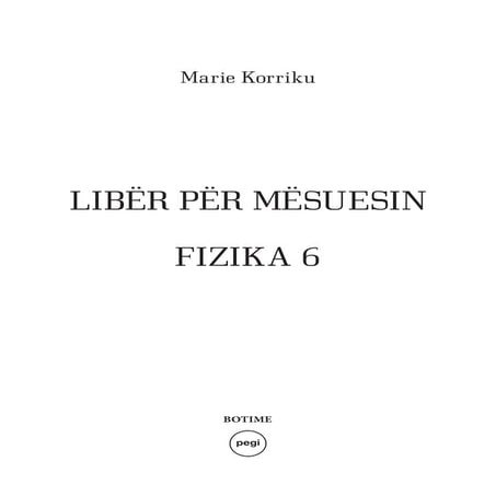 Liber mesuesi fizika 6 | PDF