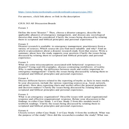 Liberty cjus 383 all discussion boards | DOCX
