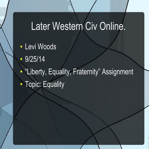 Liberty, equality, fraternity | PDF
