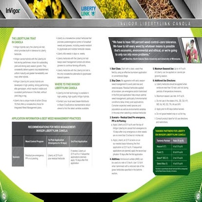 LibertyLink Liberty Integrated Pest Management_2013 Seed Trait ...