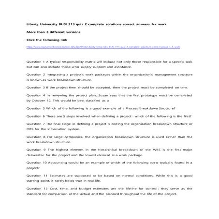 Capm time 150 question final key | PDF