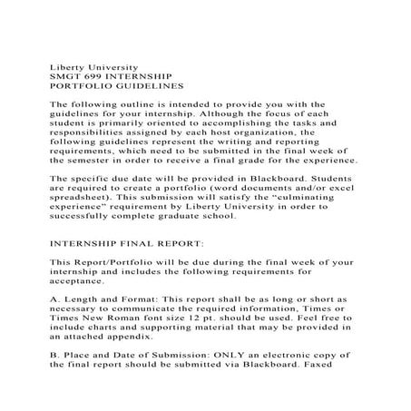 Liberty UniversitySMGT 699 INTERNSHIPPORTFOLIO GUIDELINES.docx