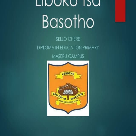 Liboko tsa Basotho .pptx