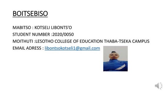 SEBOKO SA BAFOKENG | PPTX