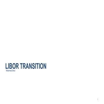 LIBOR Transition (Aug-21) | PDF