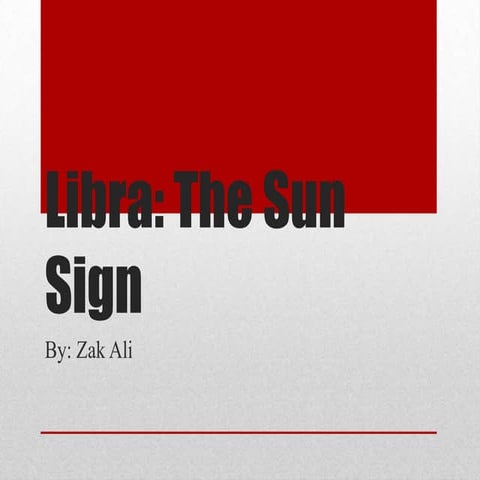 Libra - Zak Ali | PPTX