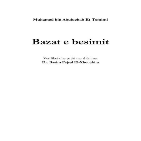 Bazat e besimit | PDF