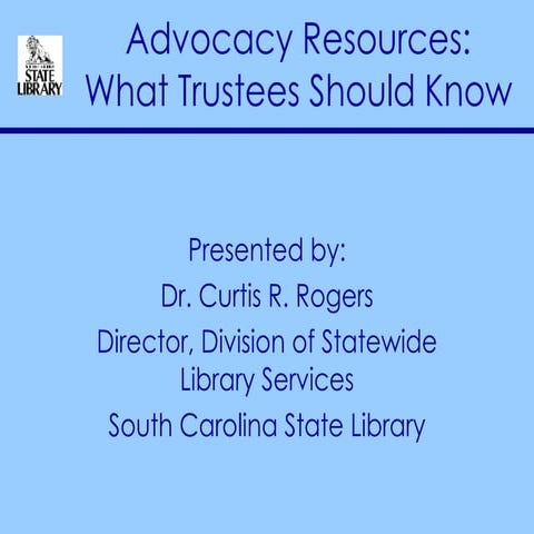 Library Advocacy Resources | PPT