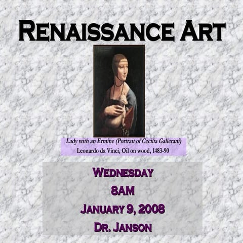 Library Instruction for Renaissance Art | PPT